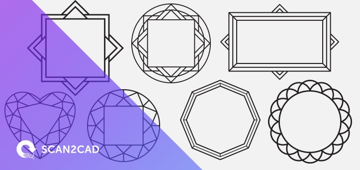 Geometric Frames | Free DXF Files