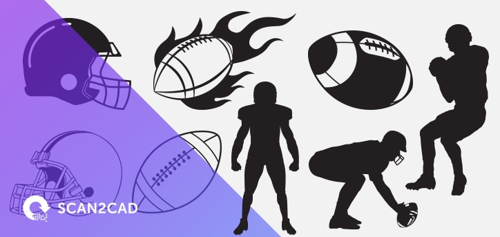 American Football | Free DXF Files | Scan2CAD