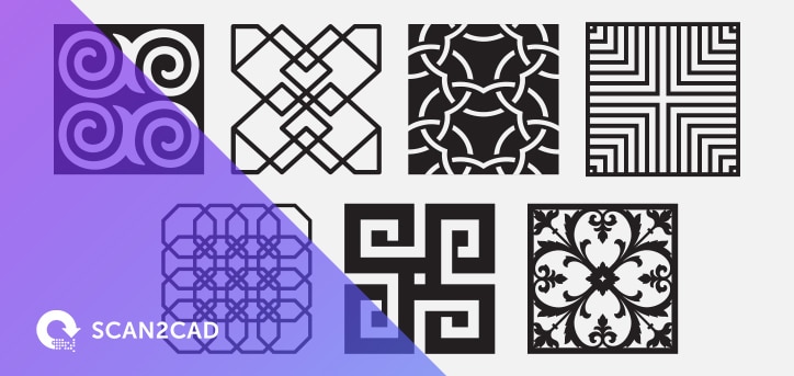 Tile Panels | Free DXF Files | Scan2CAD