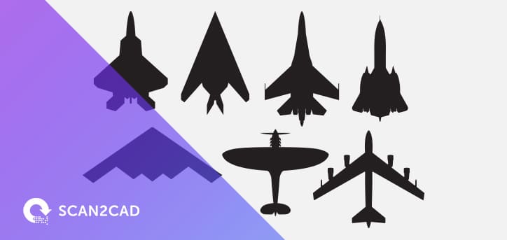 Military Aircraft | Free DXF Files | Scan2CAD