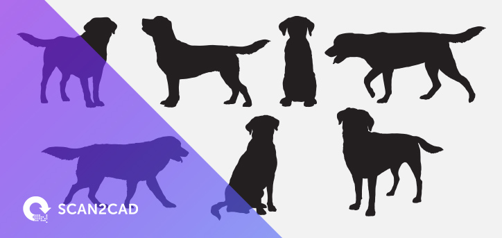 Labrador Retrievers | Scan2CAD | Free DXF Files
