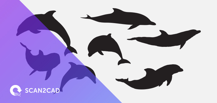 Dolphins | Free DXF Files | Scan2CAD