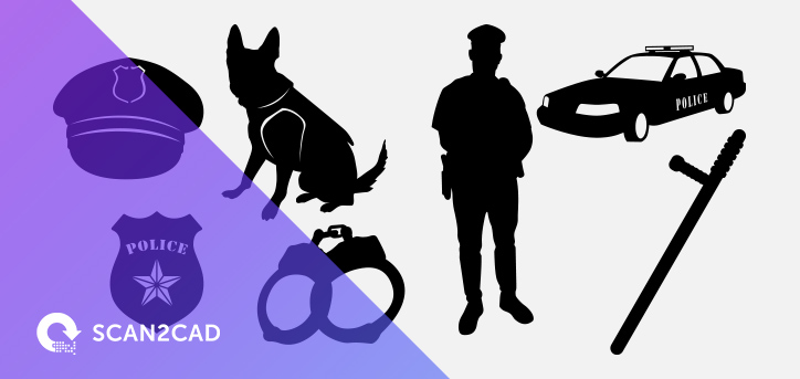 Police Service | Free DXF Files | Scan2CAD